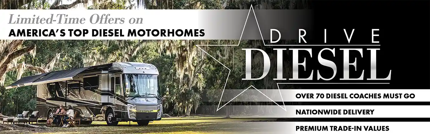 Drive Diesel | Diesel Motorhomes | Great American RV SuperStores